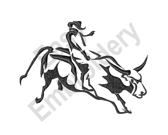 Rodeo Bull Machine Embroidery Designs