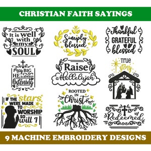 Christian Faith (9 Designs) - Machine Embroidery Designs Bundle - Etsy