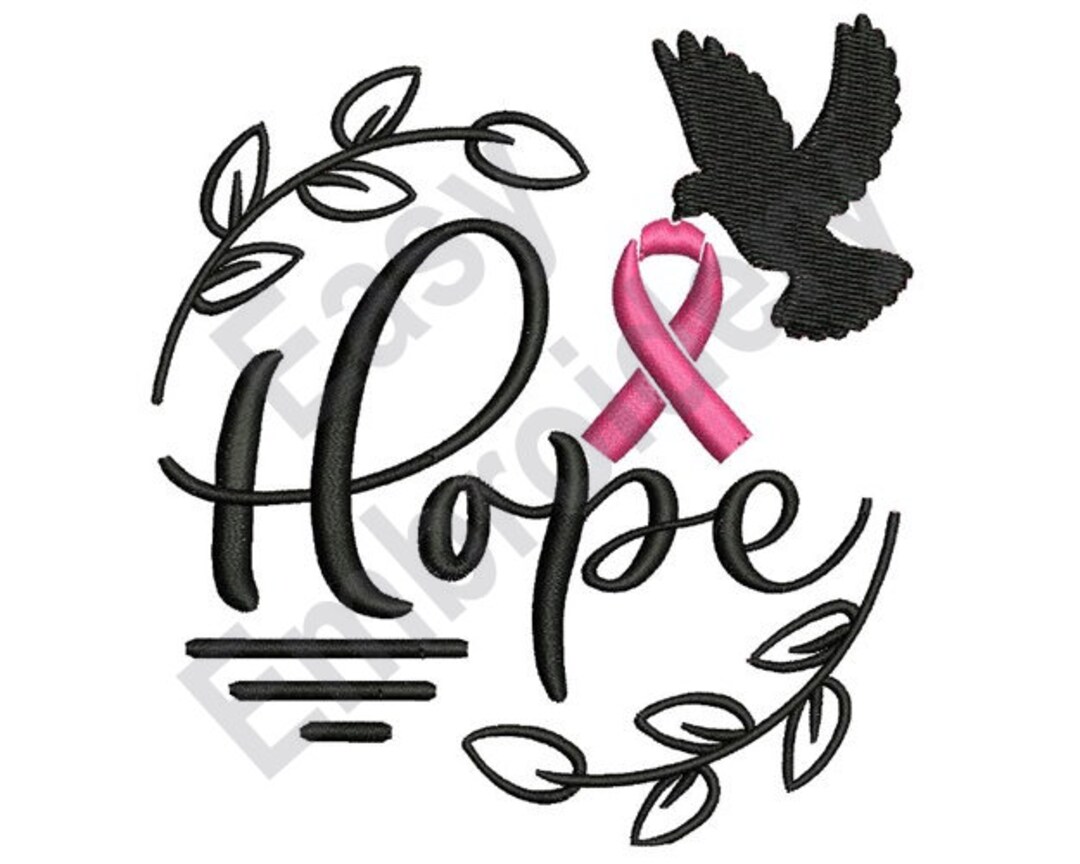 Cancer Hope - Machine Embroidery Design - Etsy