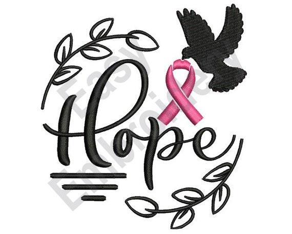Cancer Hope Machine Embroidery Design - Etsy