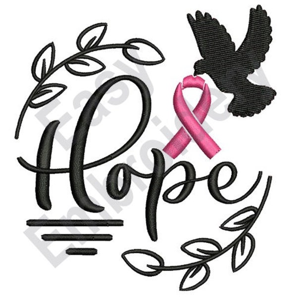 Breast Cancer Ribbon Embroidery Design - Etsy