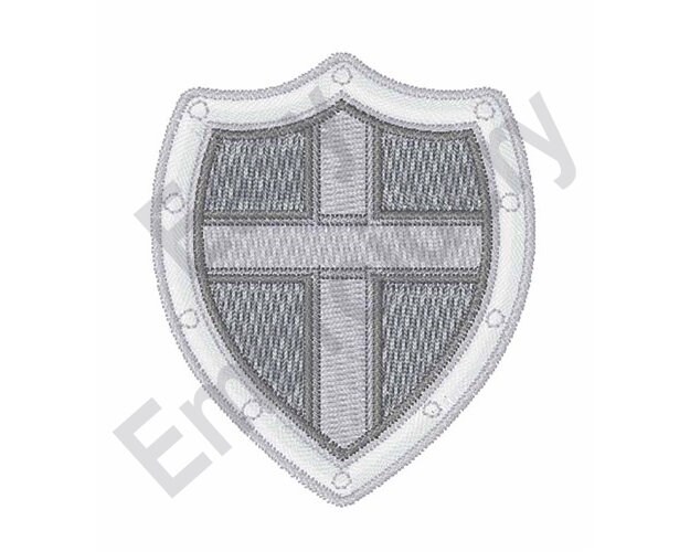 Shield Machine Embroidery Design - Etsy