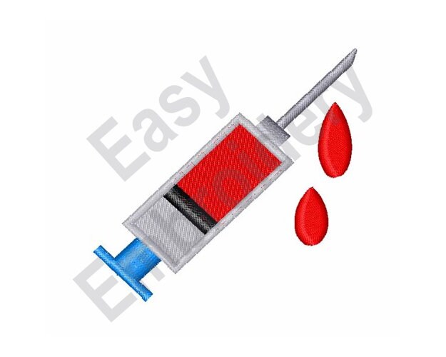 Syringe Machine Embroidery Design - Etsy