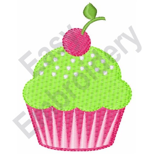 Cupcake Embroidery Design 5 Sizes Instant Download - Etsy
