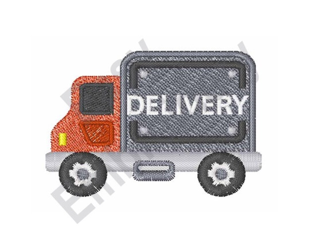 Delivery Truck - Machine Embroidery Design - Etsy