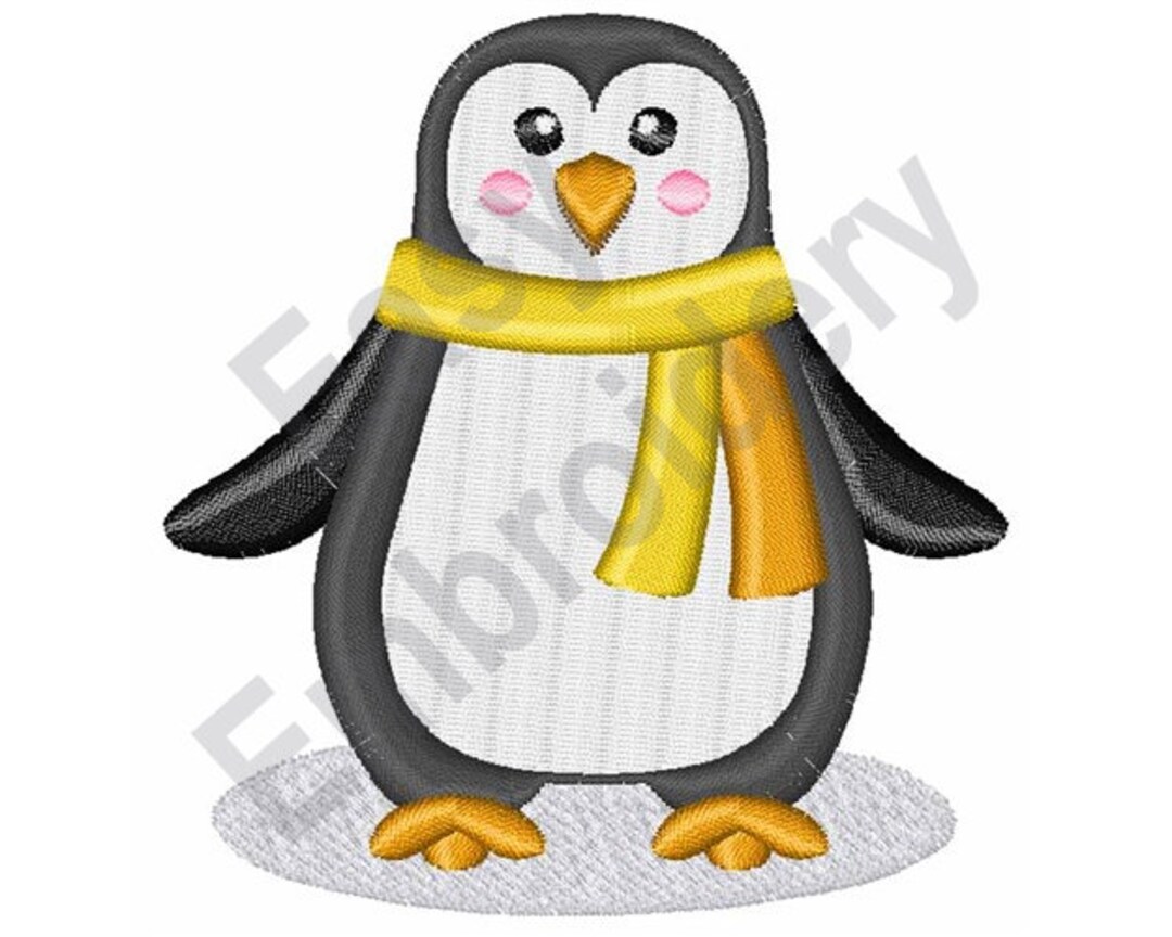 Penguin - Machine Embroidery Design - Etsy