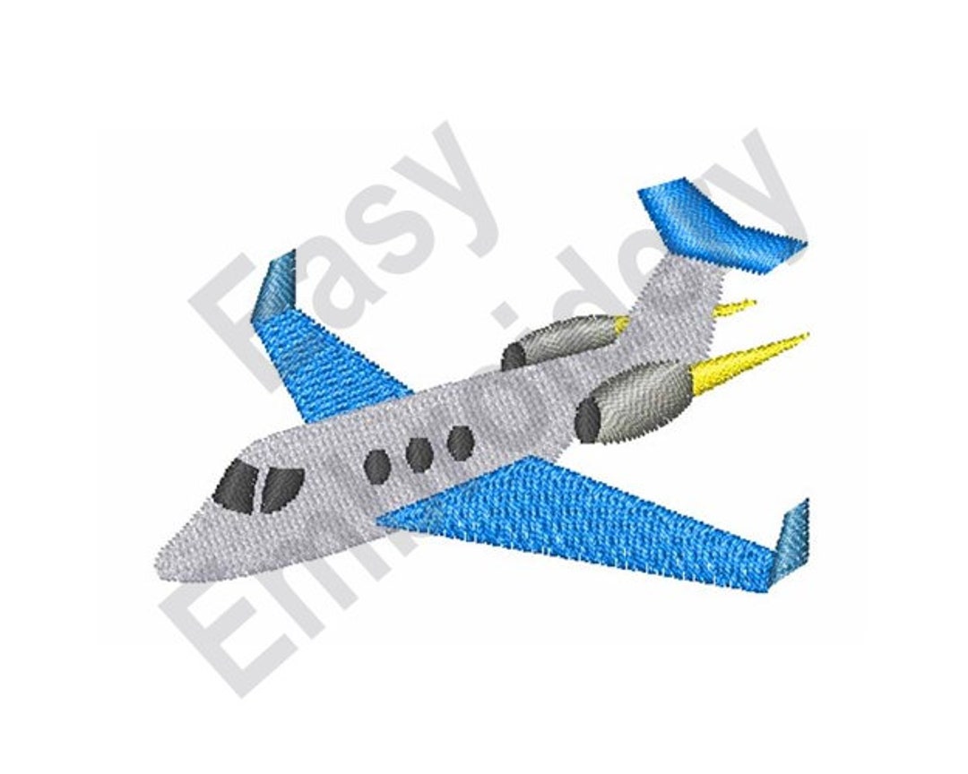 Jet Airplane - Machine Embroidery Design - Etsy