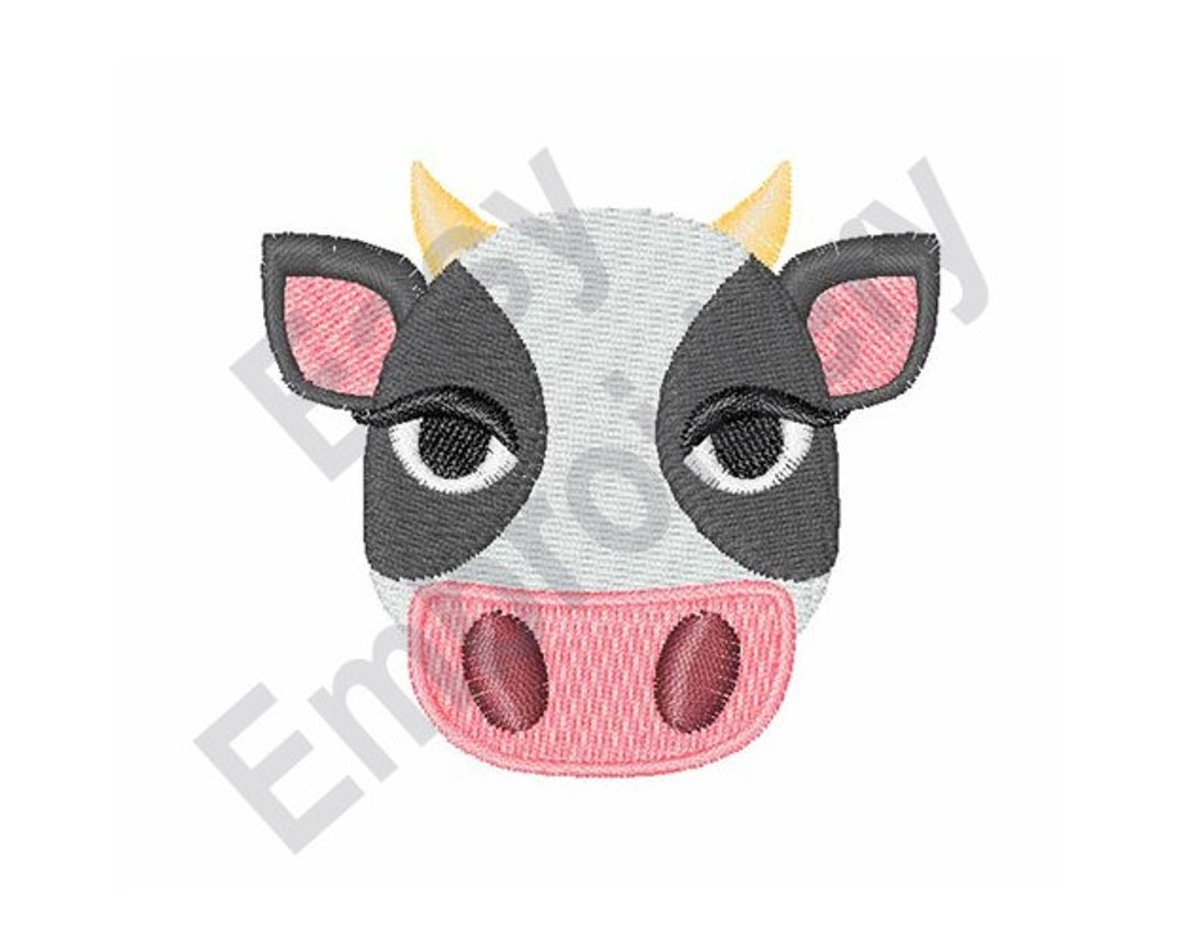 Cow Head Machine Embroidery Design - Etsy