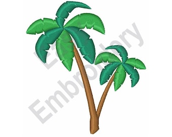 Palm Tree Embroidery Design Instant Download - Etsy