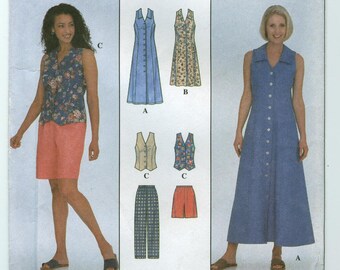 S9049 Simplicity Misses Back Wrap Skirt W/sash Tie That - Etsy