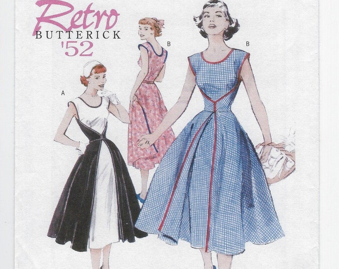 B4790 Butterick Retro '52 Misses Walk-away Wrap Dress: Back Wraps ...