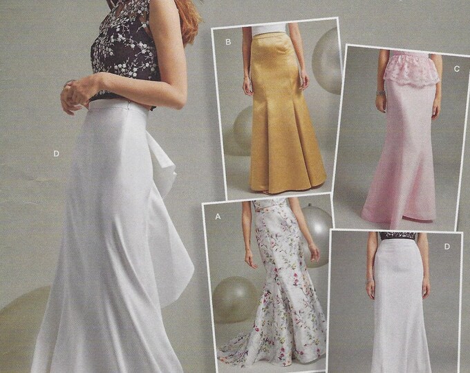 8597 Simplicity - Misses Princess Seam Skirts: Silhouettes - Fishtail ...