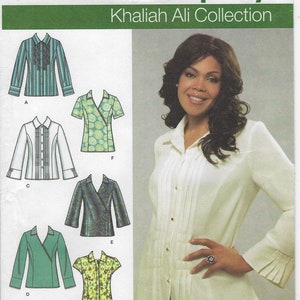 3789 Simplicity Khaliah Ali Collection Misses Shirts With - Etsy