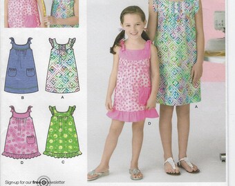 Simplicity Dress Pattern Girls - Etsy