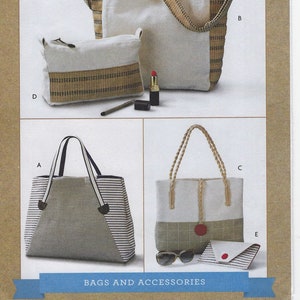 K4289 Kwik Sew Oversized Tote Bag Two Styles of Shoulder - Etsy