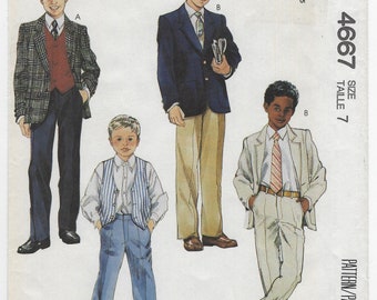 Boys Suit Vest Pattern - Etsy