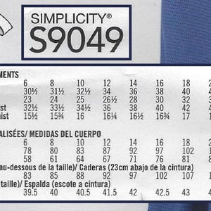 S9049 Simplicity - Misses Back Wrap Skirt W/sash Tie That Fastens ...