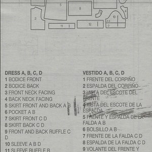 M7948 Mccall's Misses Dress W/gathered Skirt With Ruffle Tier, Sleeve ...