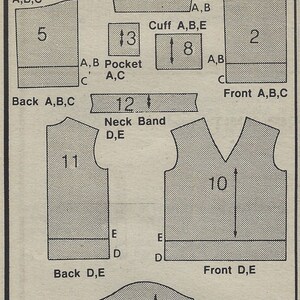 6797 Butterick Classics Mens Pullover, Knit Top With Neckband, Sleeve ...