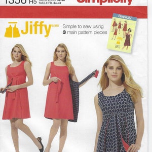 1356 Simplicity Jiffy Redux Misses Jiffy Reversible Wrap Dress in 3 ...