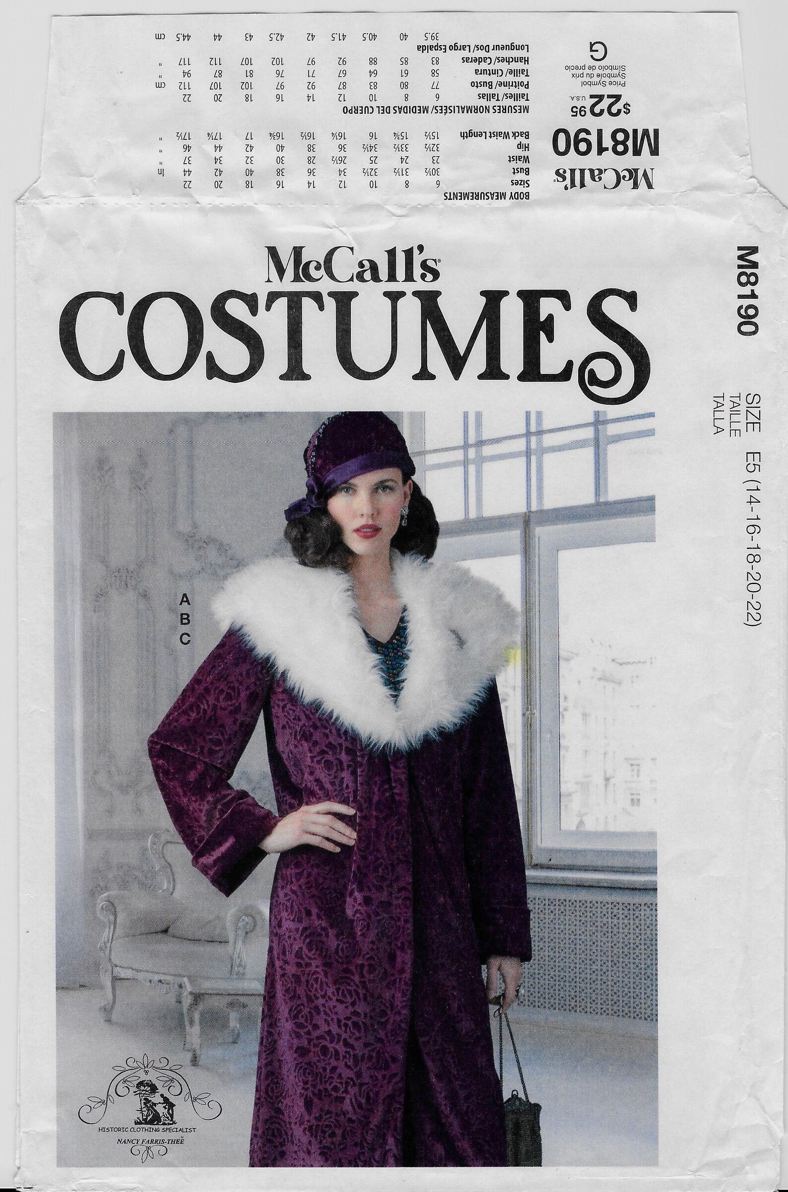 M8190 Mccall's Costumes: Misses Roaring 20's Fur - Etsy