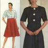 8827 Simplicity - Misses Full and Half Aprons With Waist and Neck Ties ...