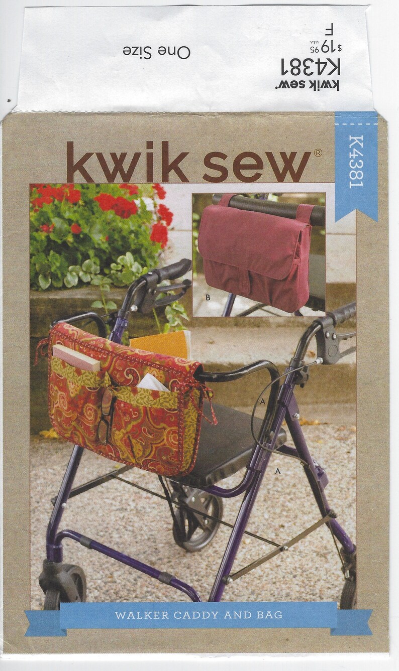 K4381 / K3927 Kwik Sew Walker Accessories: Bag and Caddy | Etsy