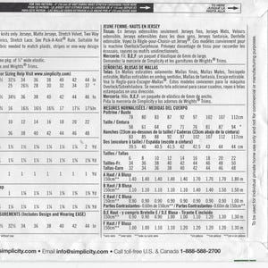 2364 Simplicity - Misses 7 Styles Knit Tops W/ Open Shoulder, Faux ...