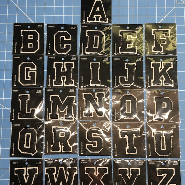 Iron on Felt Alphabet - Etsy