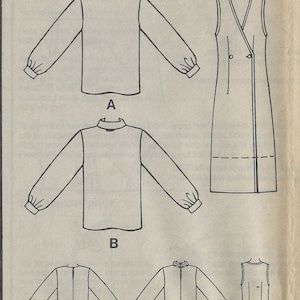 8598 Simplicity - Misses Blouse With Jewel or Gathered Collar and Front ...
