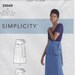 S9049 Simplicity - Misses Back Wrap Skirt W/sash Tie That Fastens ...