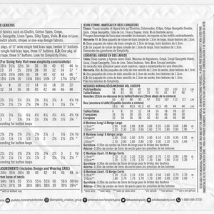 8648 Simplicity - Misses Duster With Midriff Has Sleeve, Ruffle and ...