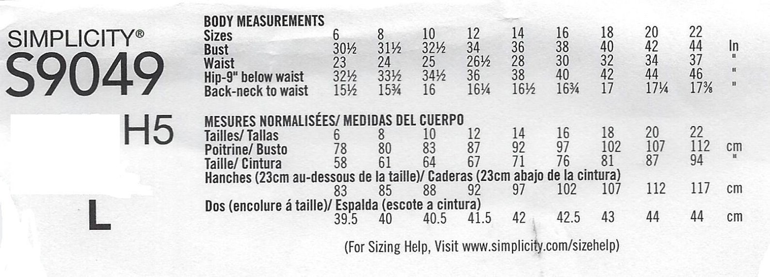 S9049 Simplicity Misses Back Wrap Skirt W/sash Tie That | Etsy