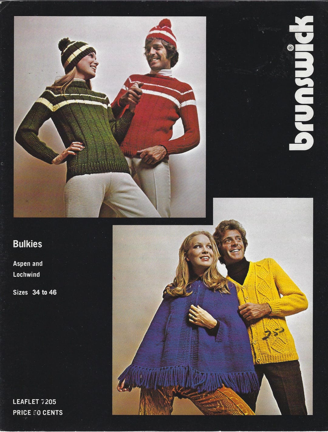 You Choose: Original OG Vintage Brunswick Pattern Leaflets - 7102 Child ...