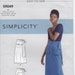 S9049 Simplicity Misses Back Wrap Skirt W/sash Tie That - Etsy