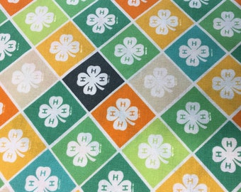 4 H Clover Fabric | Etsy