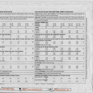 4830 Simplicity - Unisex Men, Teen Jacket, Vest or Top With Sleeve ...