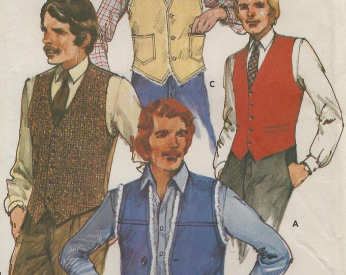 6797 Butterick Classics - Mens Pullover, Knit Top With Neckband, Sleeve ...