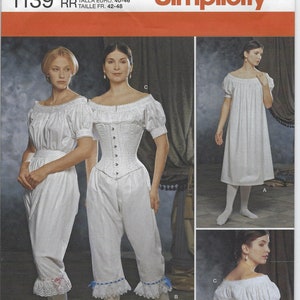 1139 Simplicity Fashion Historian - Civil War Undergarments Chemise ...
