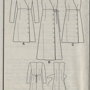 2766 Style Patterns Misses Wrap Dress Has V-neck Button - Etsy