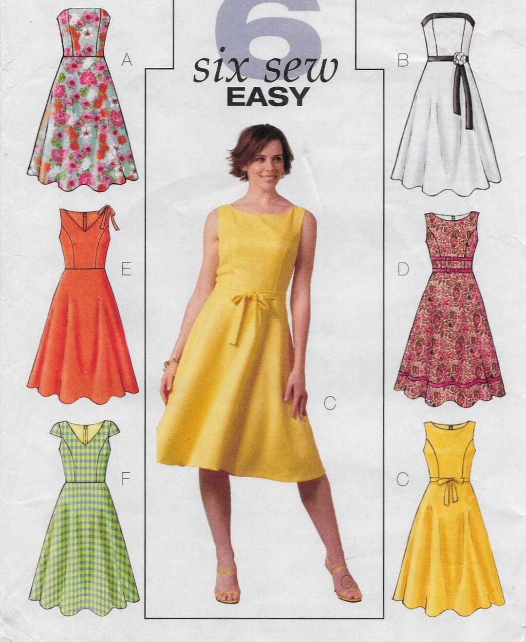 B4443 Butterick - Misses Dress With Slightly Flared Skirt in Strapless ...