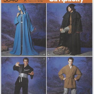 5840 Simplicity Costumes - Unisex & Teen LARP Attire: Tunic, Belt ...