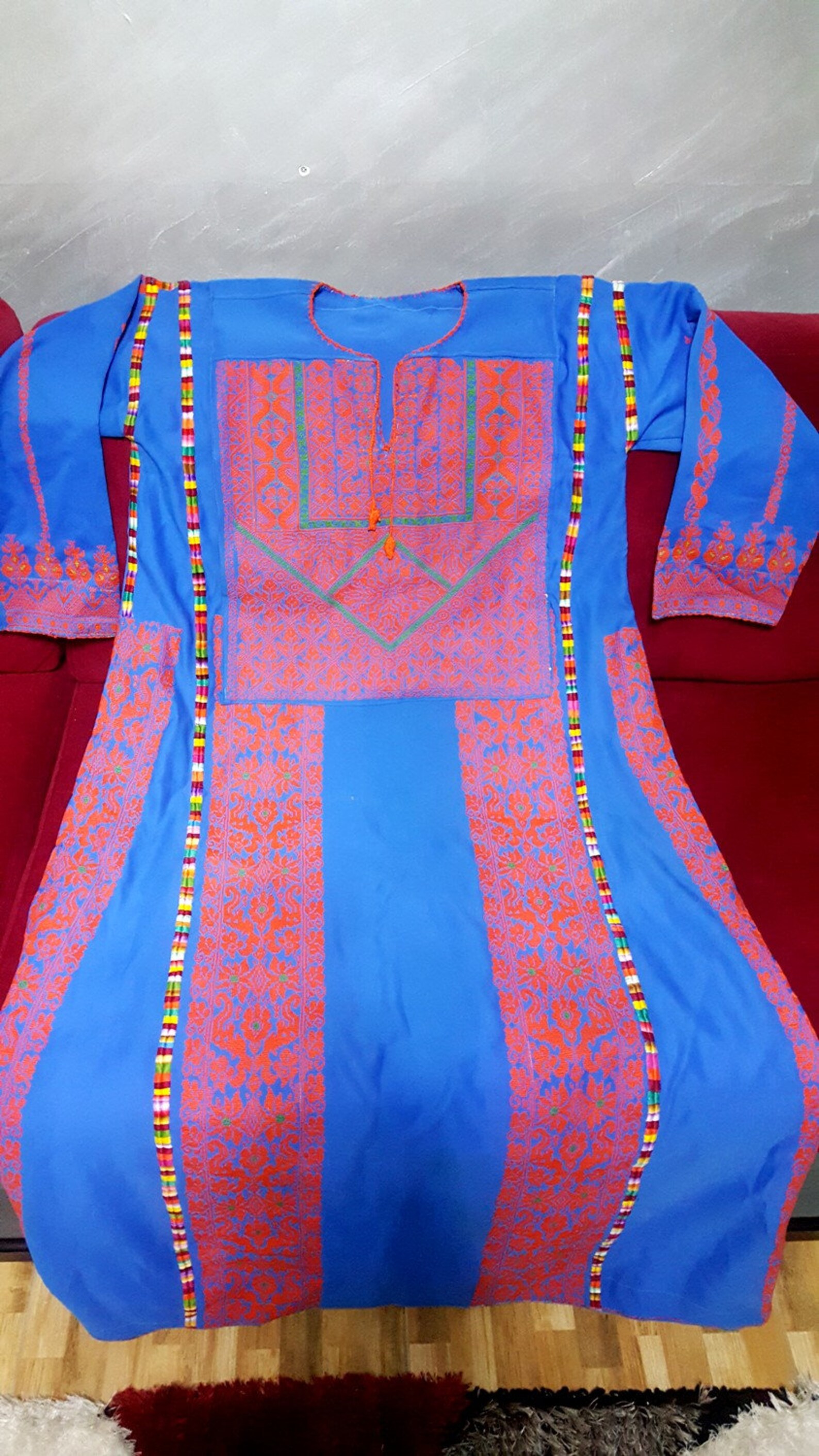 Handmade Palestinian embroidery dress / wedding dress | Etsy