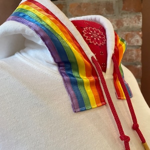 Custom Rainbow Ribbon Hoodie - Etsy
