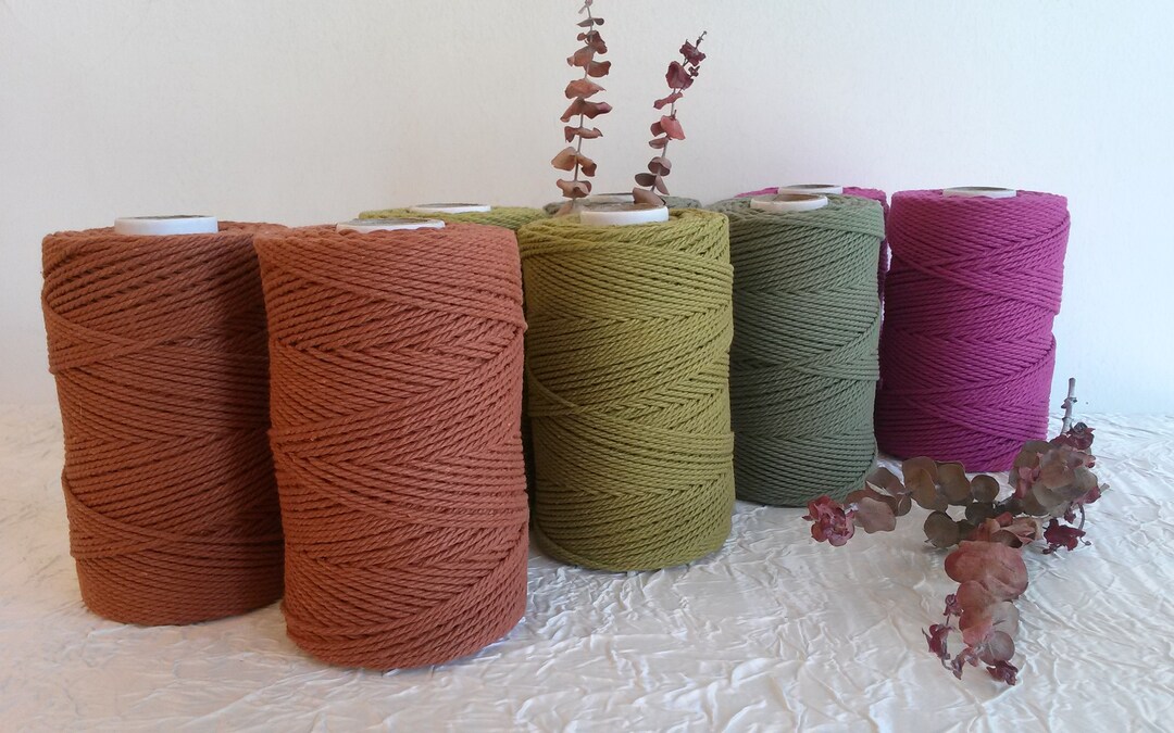 Macrame Rope, Macrame, Macrame Cotton Rope 3 Mm, 100% Twisted Cotton ...