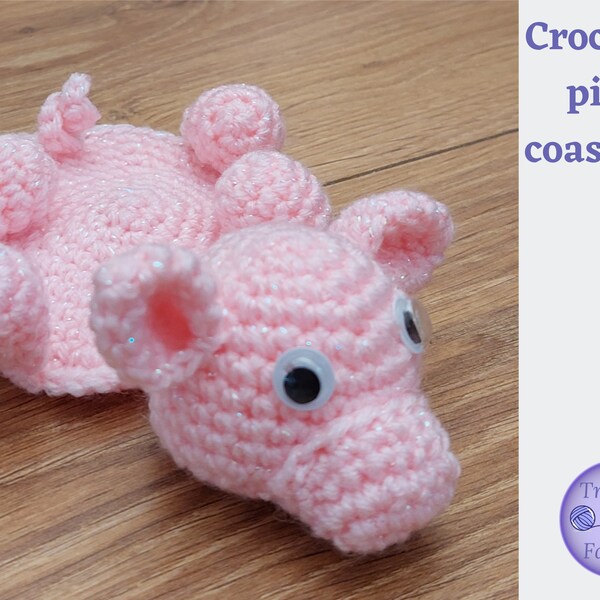 Crochet Pig Coasters - Etsy