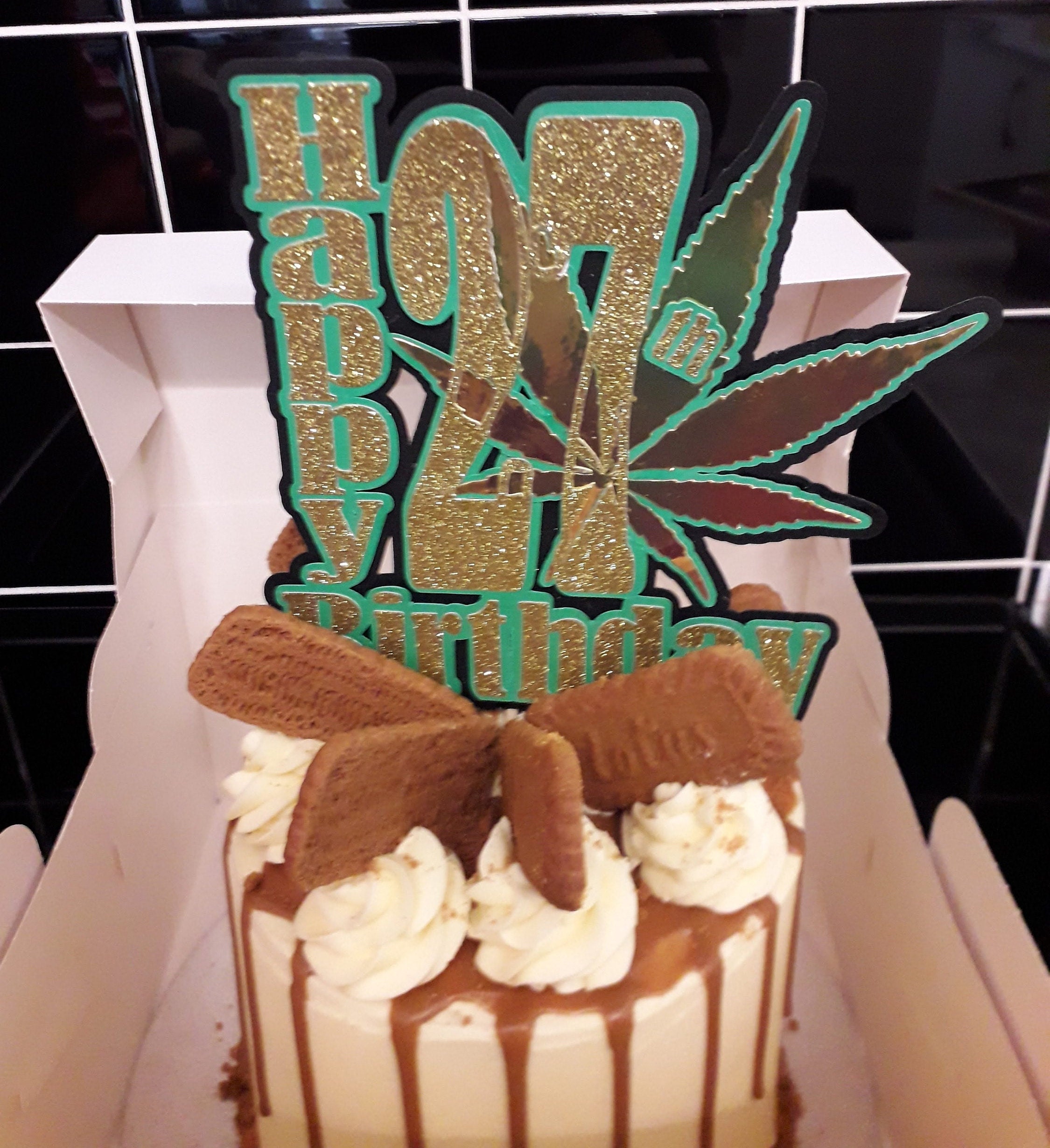 Marijuana Cake Topper Weed Cake Topper Cannabis Weed - Etsy