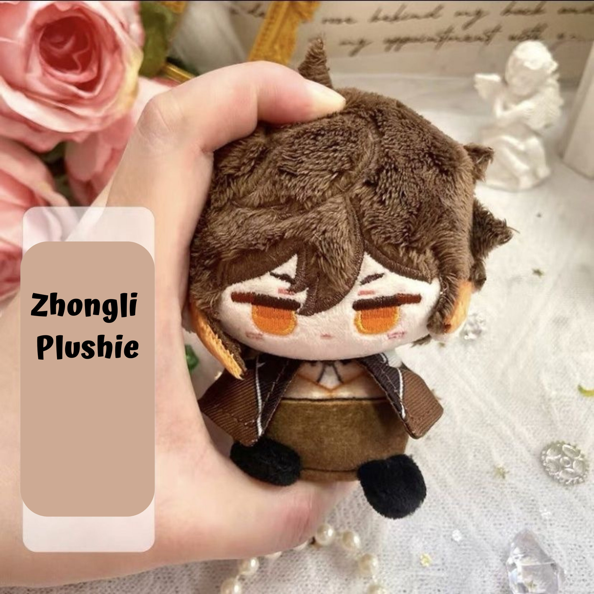 Genshin Impact Zhongli Plushies Keychain Cute Handmade - Etsy