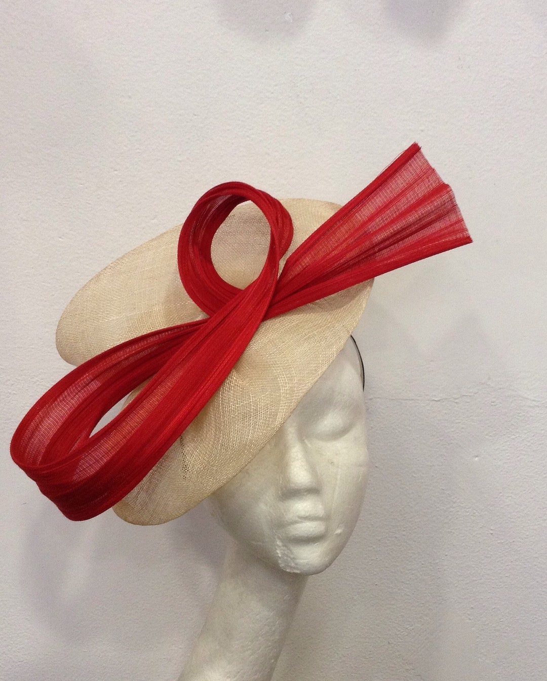 Natural and Silver Fascinator - Etsy