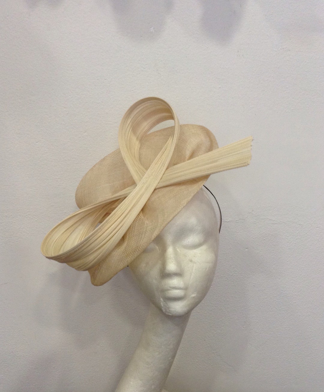 Natural and Silver Fascinator - Etsy
